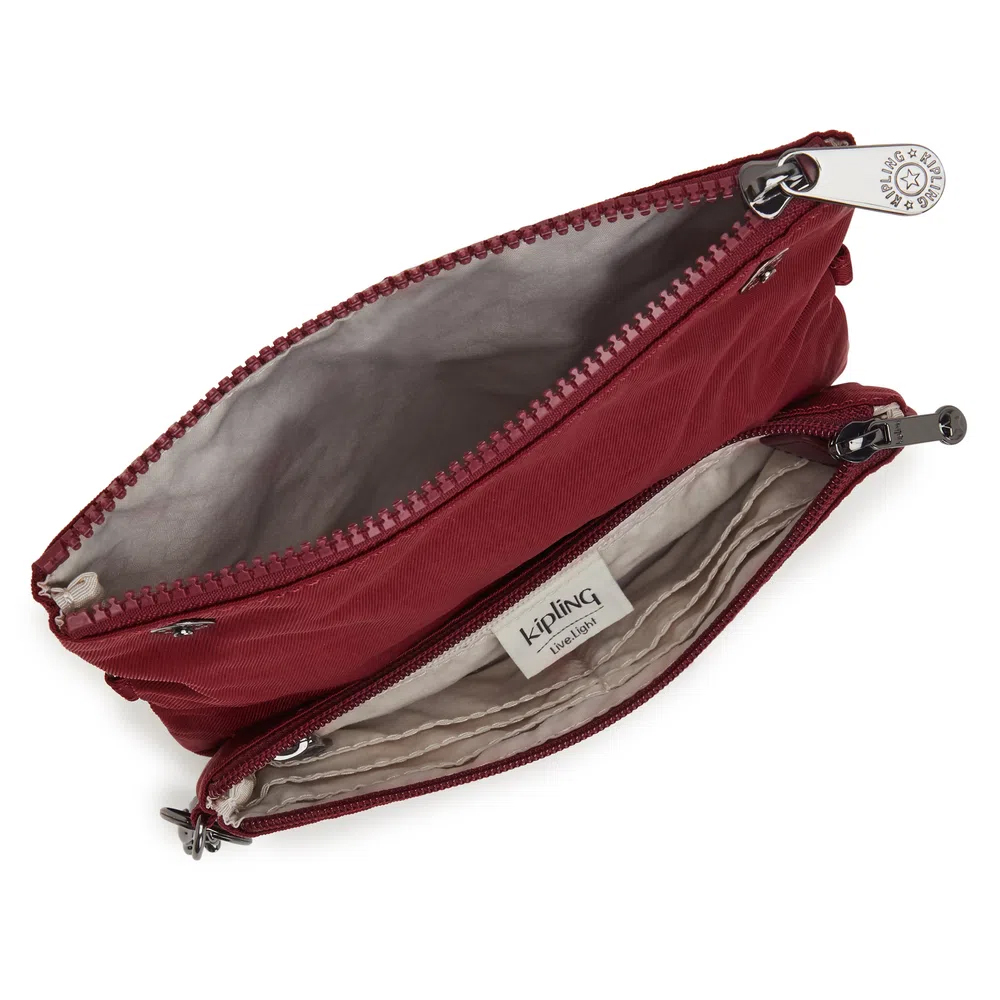 Bolsa Transversal Kipling Lynne Elevated Wine - Viajante Moderno
