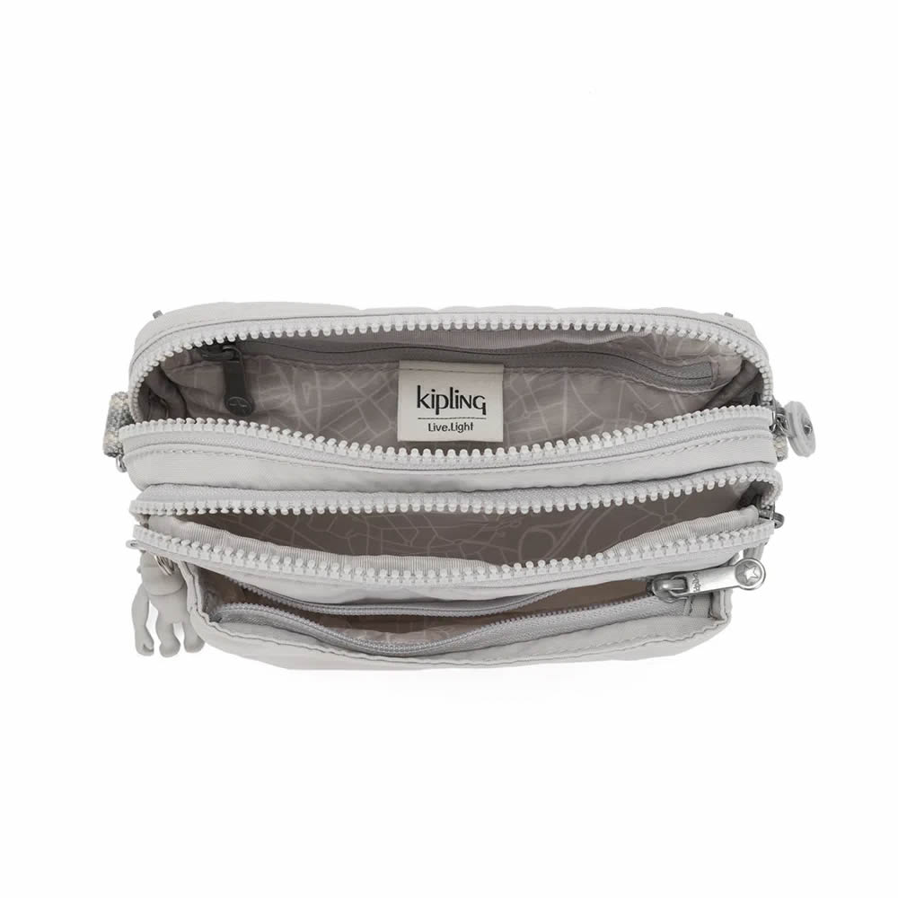 Bolsa Transversal Pochete Kipling Multi Abanu Cinza - Viajante Moderno