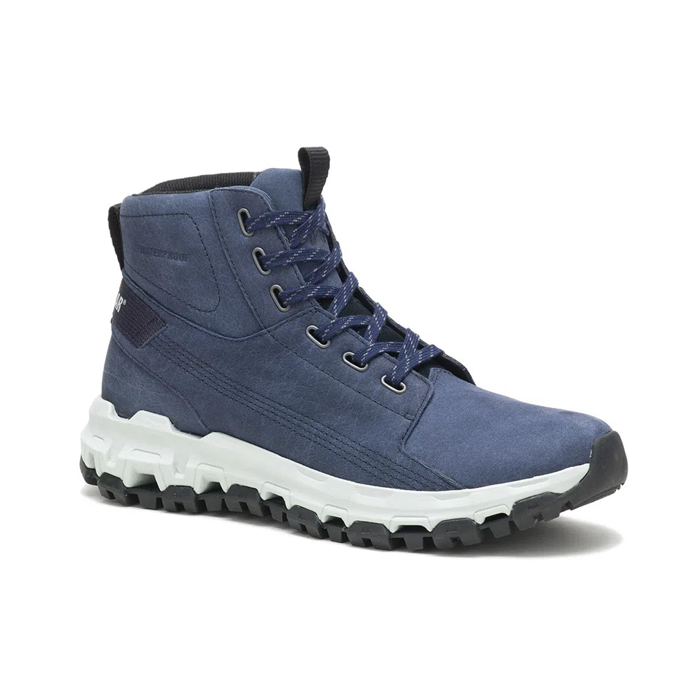 Bota Caterpillar Urban Tracks Mid Masculino Azul Marinho - Viajante Moderno