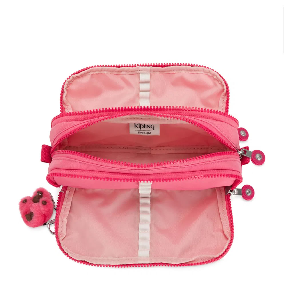 Estojo Kipling Penal Gitroy Pink Rosa - Viajante Moderno