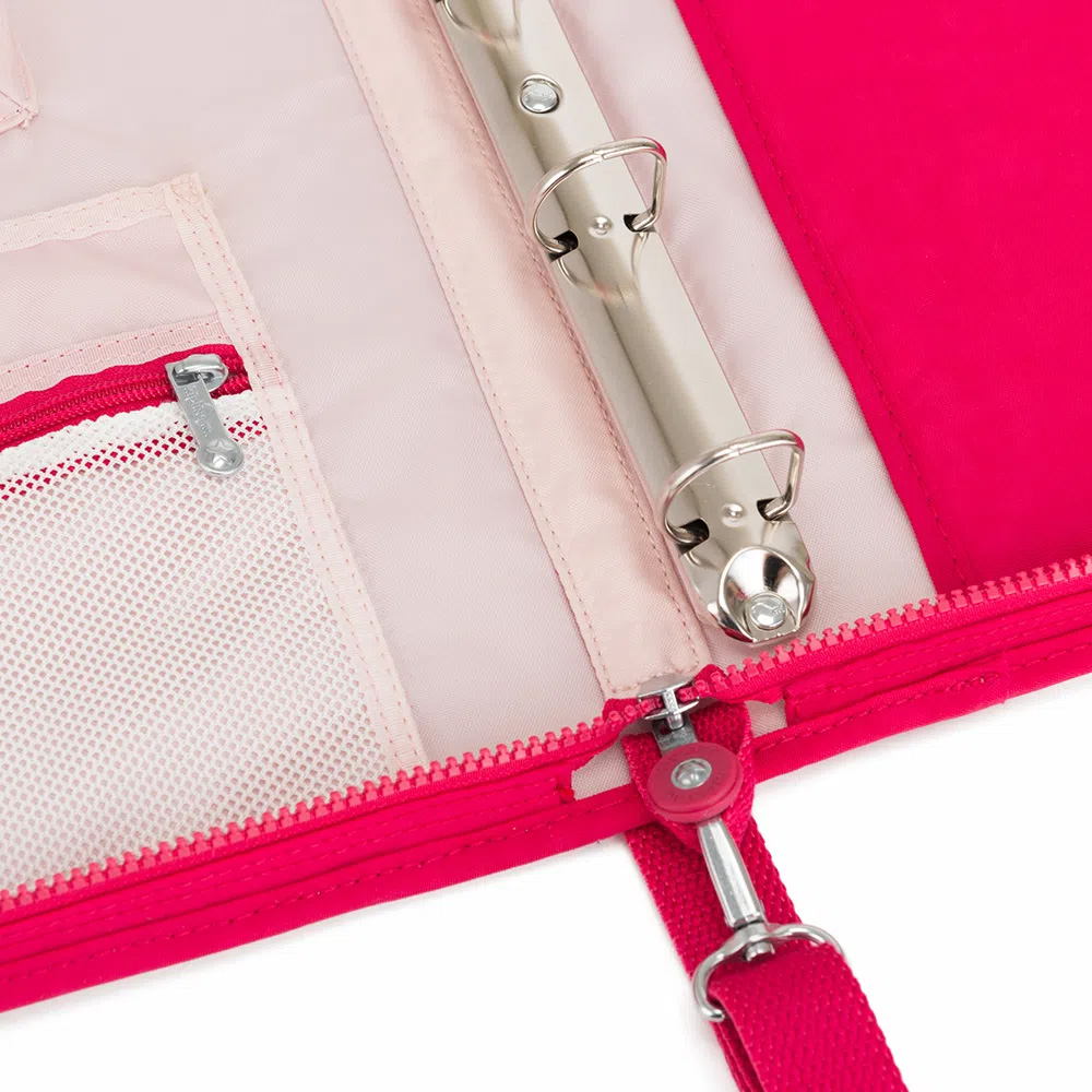 Fichário Transversal Kipling New Storer Rosa - Viajante Moderno
