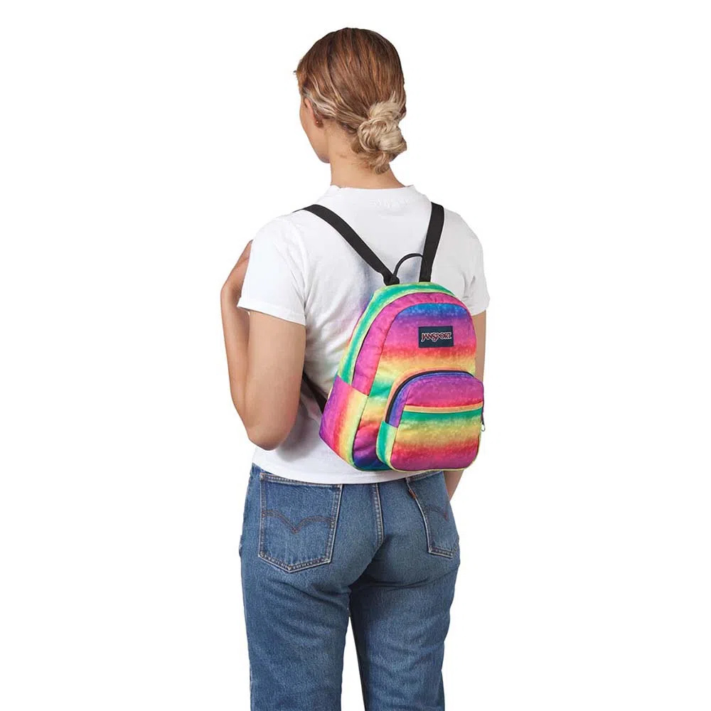 Mini Mochila JanSport Half Pint Rainbow 10,5 Litros - Viajante Moderno