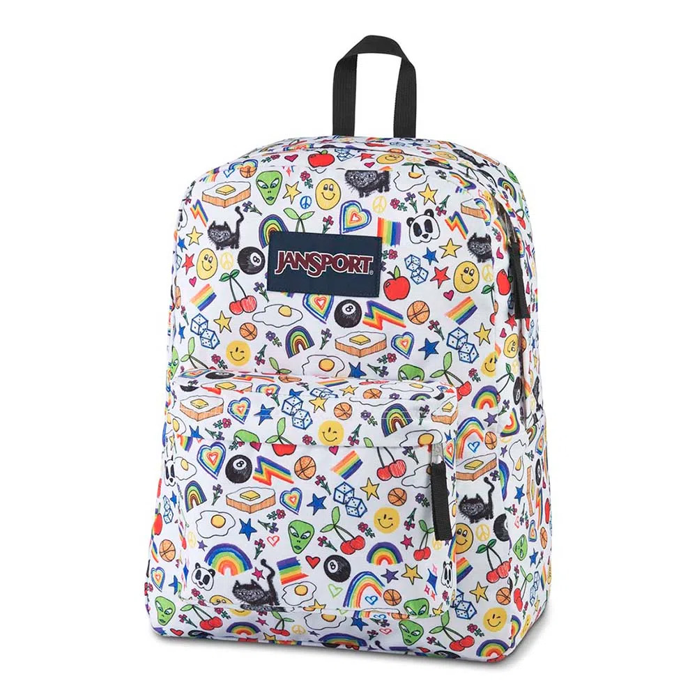 Mochila JanSport Superbreak Over The Rainbow Print 25 Litros - Viajante ...