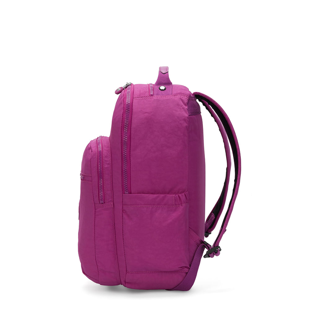 Mochila Kipling Seoul 27L Rosa Bright Pink - Viajante Moderno
