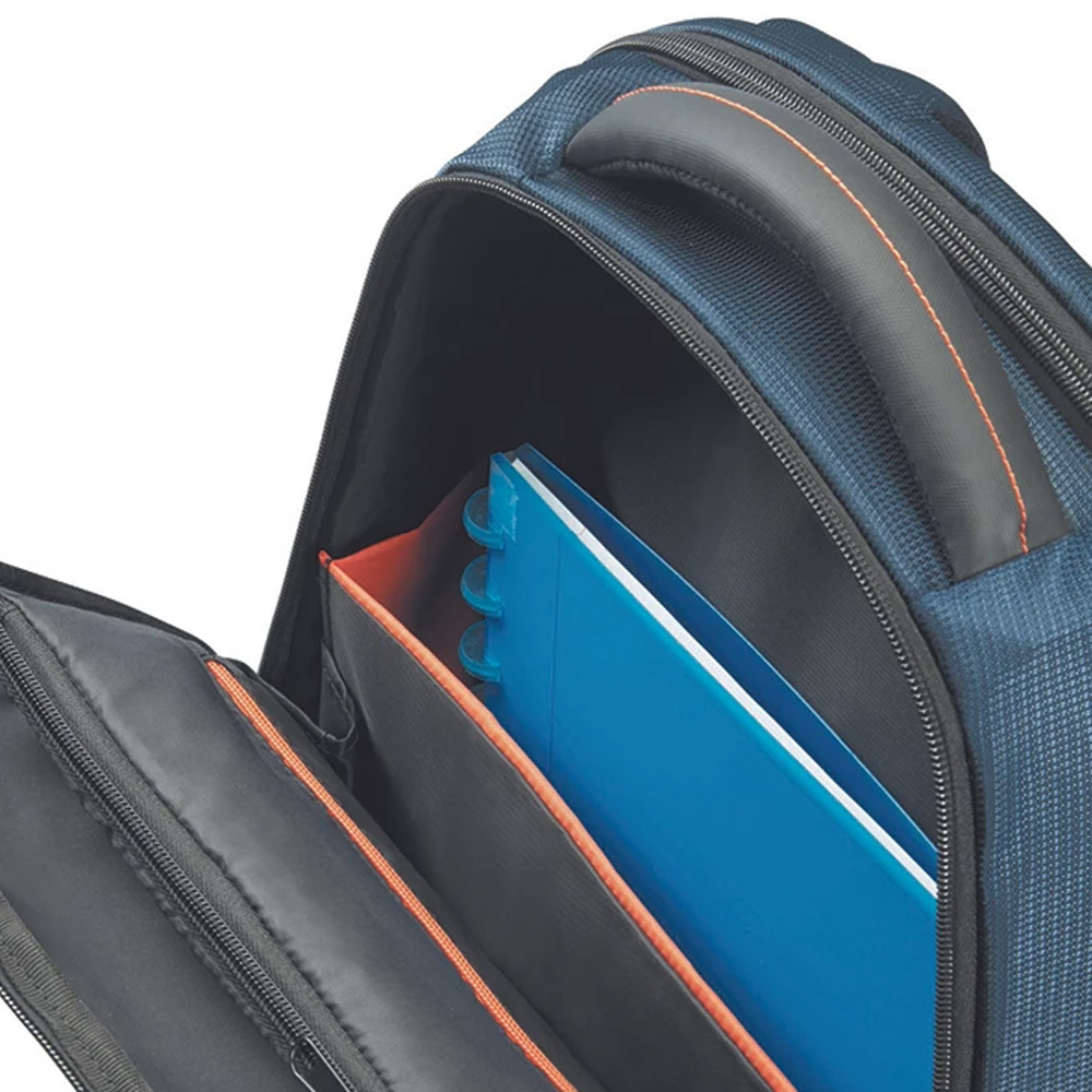 Mochila Samsonite Para Laptop Qibyte Azul Marinho - Viajante Moderno
