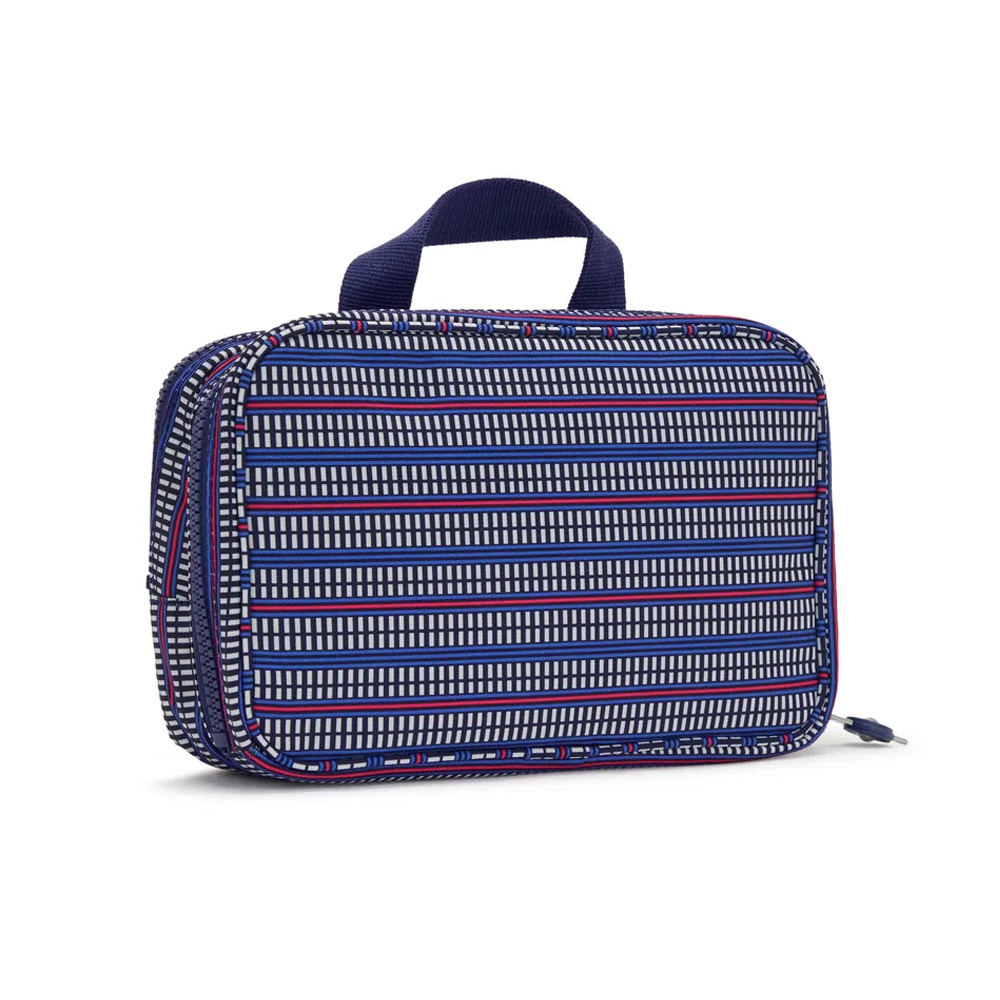 Necessaire Kipling Jaconita Blue Geo Print - Viajante Moderno