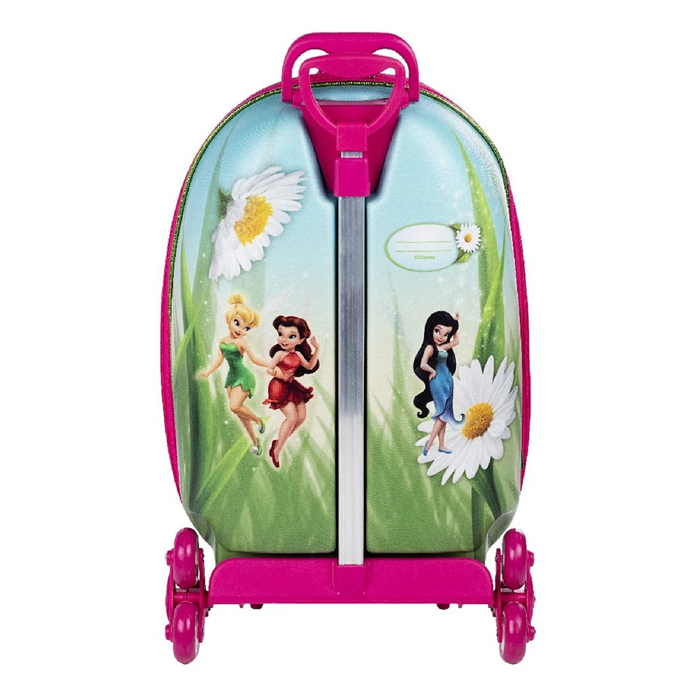 Mala Infantil MaxToy Fada Sininho Verde - Viajante Moderno