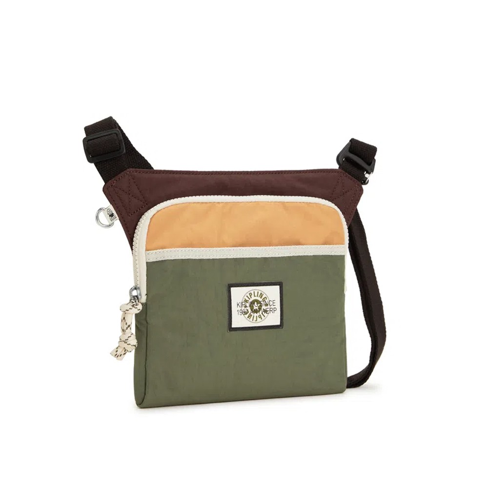 Bolsa Transversal Kipling Almiro Verde - Viajante Moderno