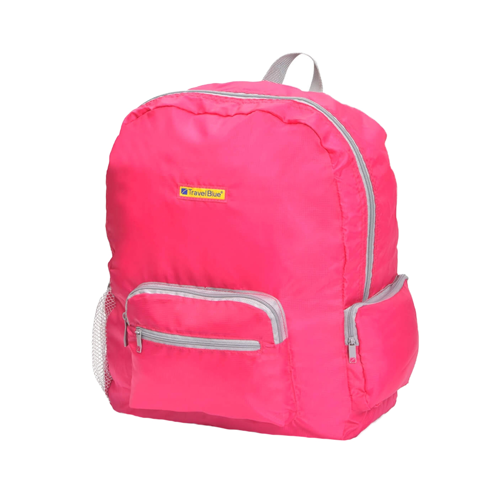 Mochila Travel Blue Dobrável Folding Rucksack 20 Litros Rosa - Viajante ...