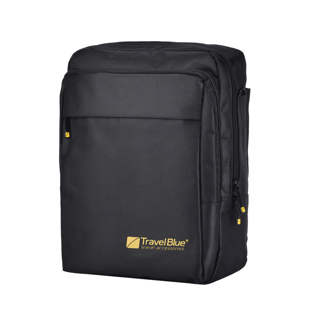 Bolsa Transversal Travel Blue Executiva 8 Litros Preto - Viajante Moderno