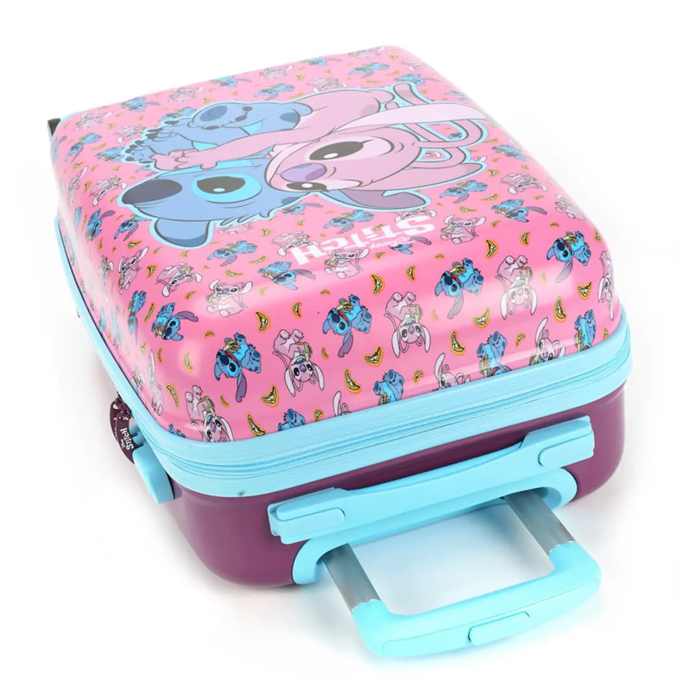 Mala De Bordo Luxcel Stitch Pequena Rosa - Viajante Moderno