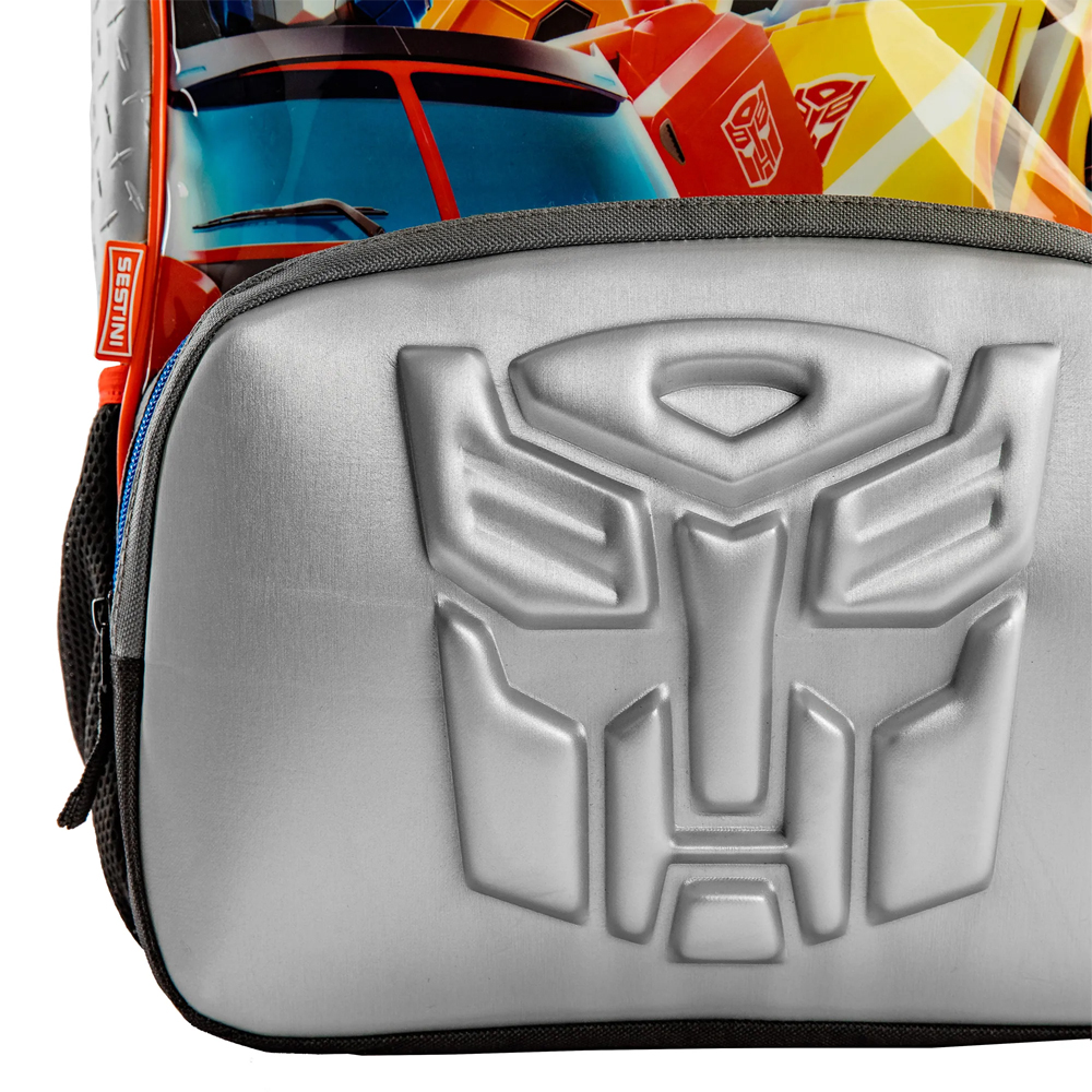 Mochila Sestini Escolar Transformers X Autobots Prata - Viajante Moderno