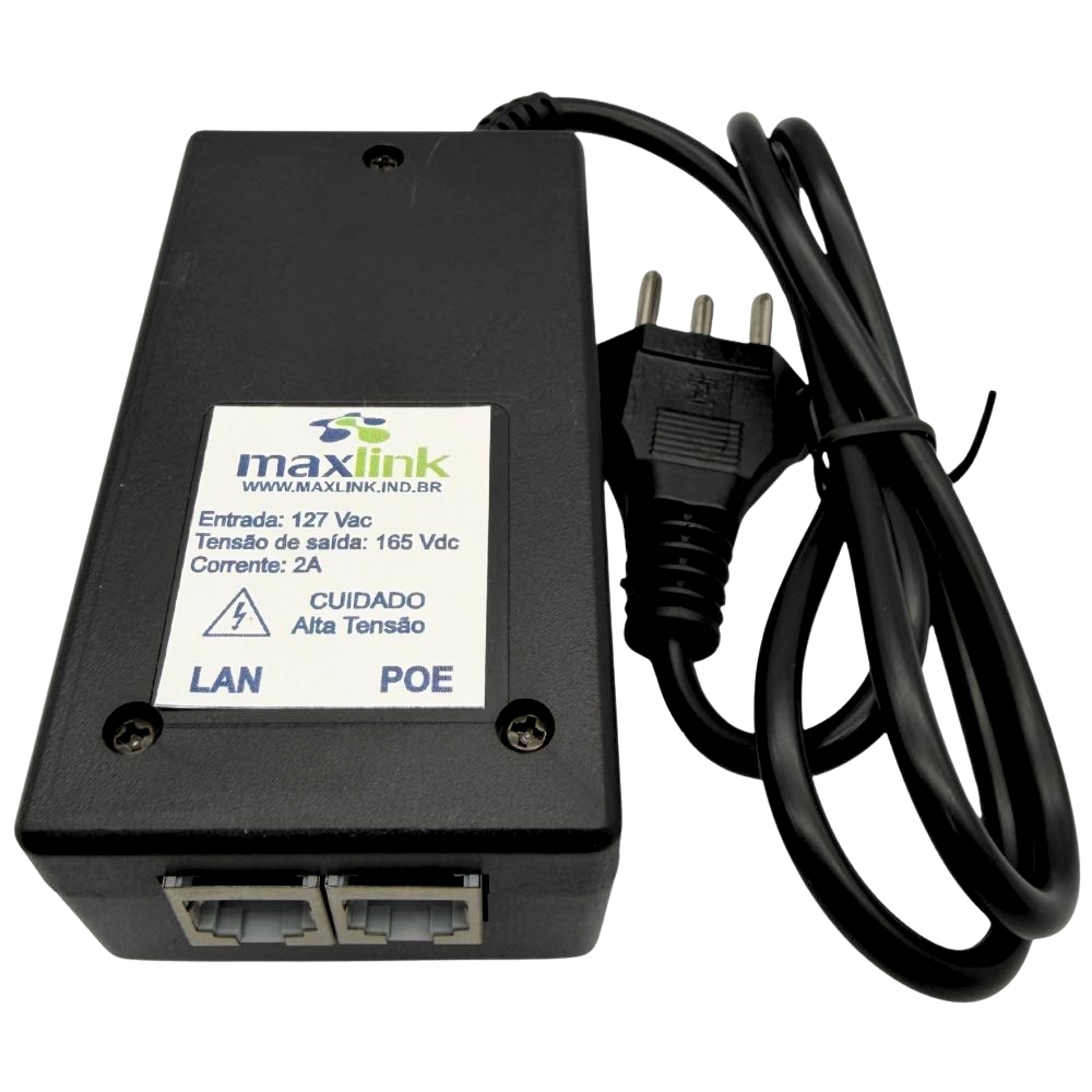 Fonte Poe Rede Cabeada 127v para 165v Maxlink - WRJ Distribuidora