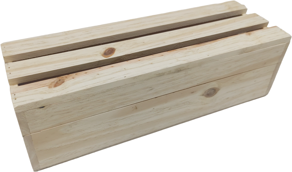 Caixa de Madeira Pinus para Vinho - Madero Design