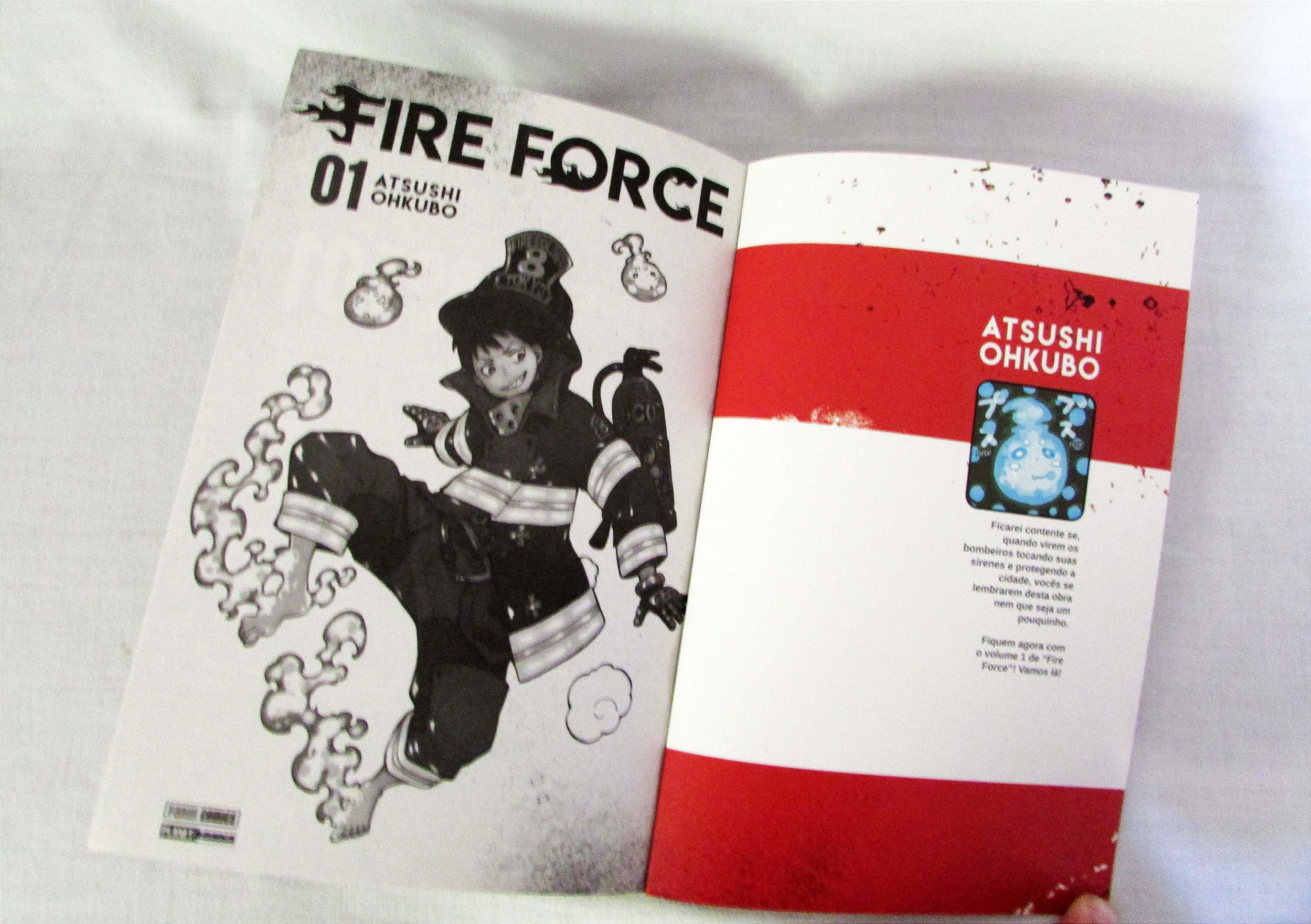 Mangá Fire Force vol. 1, Ed. Panini (Em Português) Atsusai Ohkubo ...