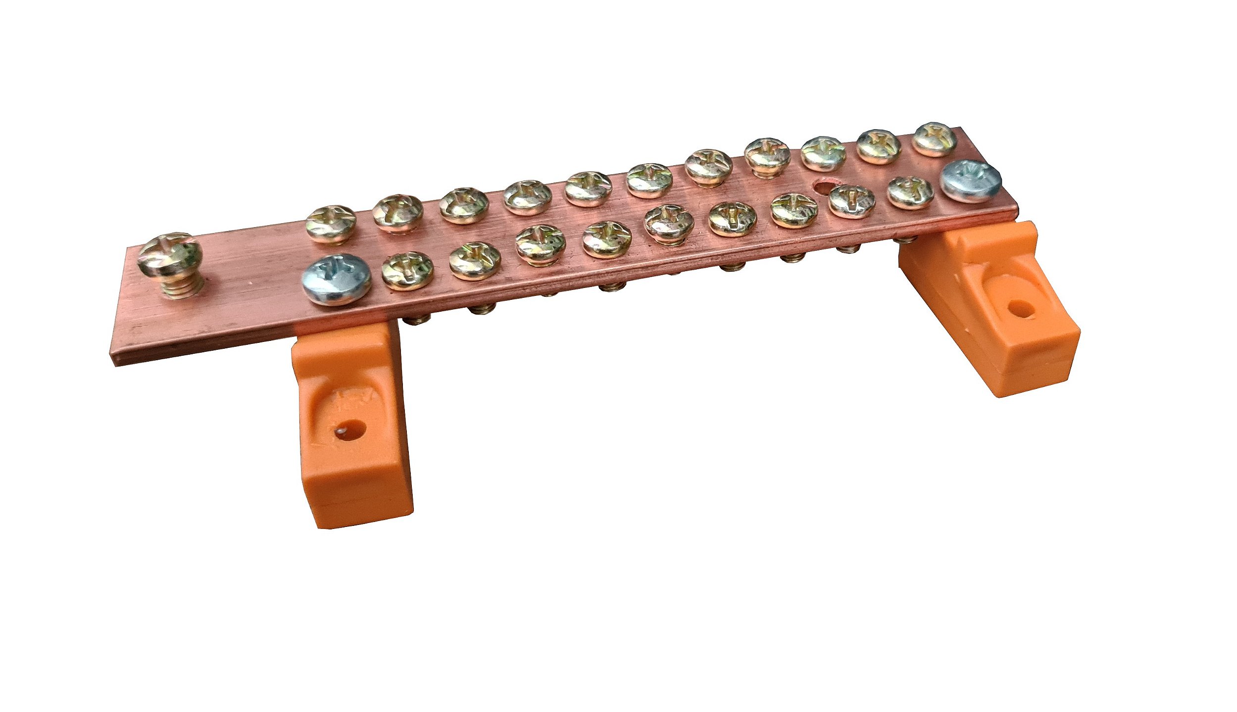 Aterramento Barra de Cobre Para Neutro/Terra Com 20 Terminais - Itcomtech