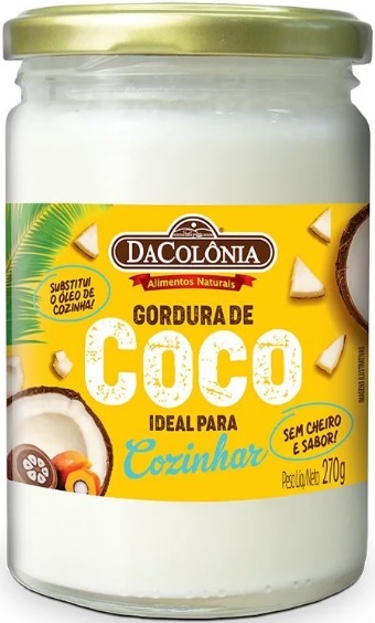 Gordura de Coco 270g Da Colônia - Bela Cerealista