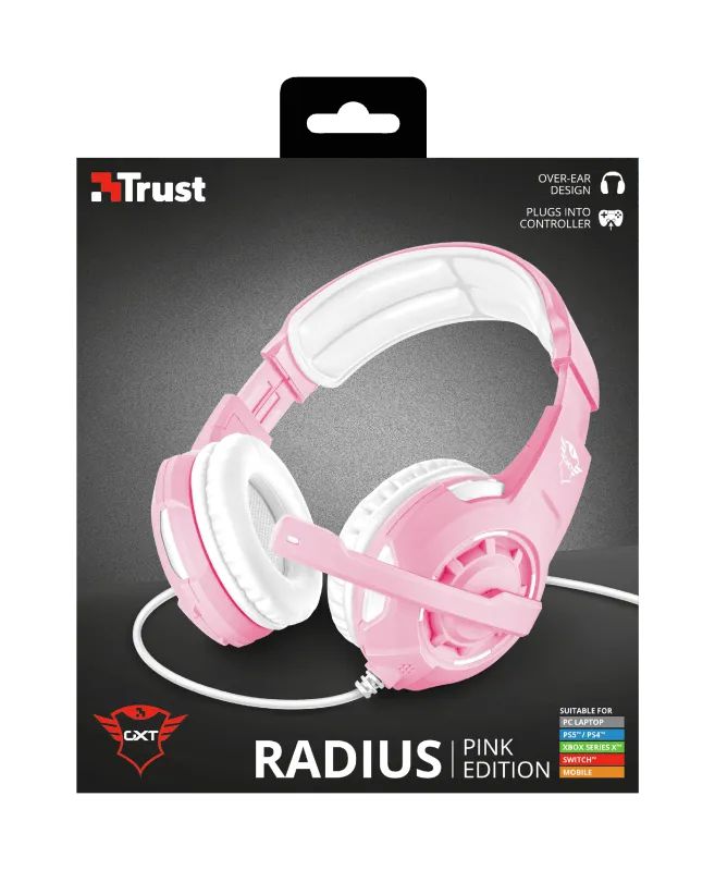 Headset Trust GXT 310P Radius Gaming Pink Pc/Consoles - 23203-02 - BS ...