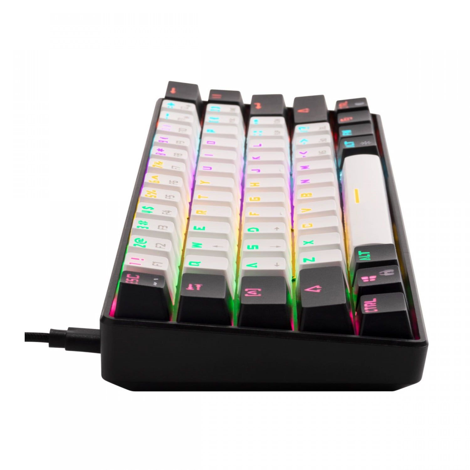 Teclado Mecânico Gamer 60% Gamdias Aura GK2 WB RGB Switch BLUE - BS ...