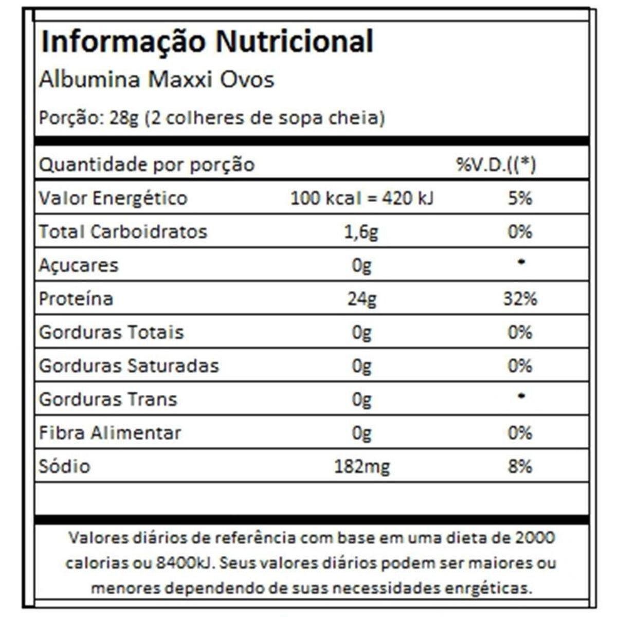 Albumina com Sabor 500g - Maxxi Ovos | Proteína para Hipertrofia ...