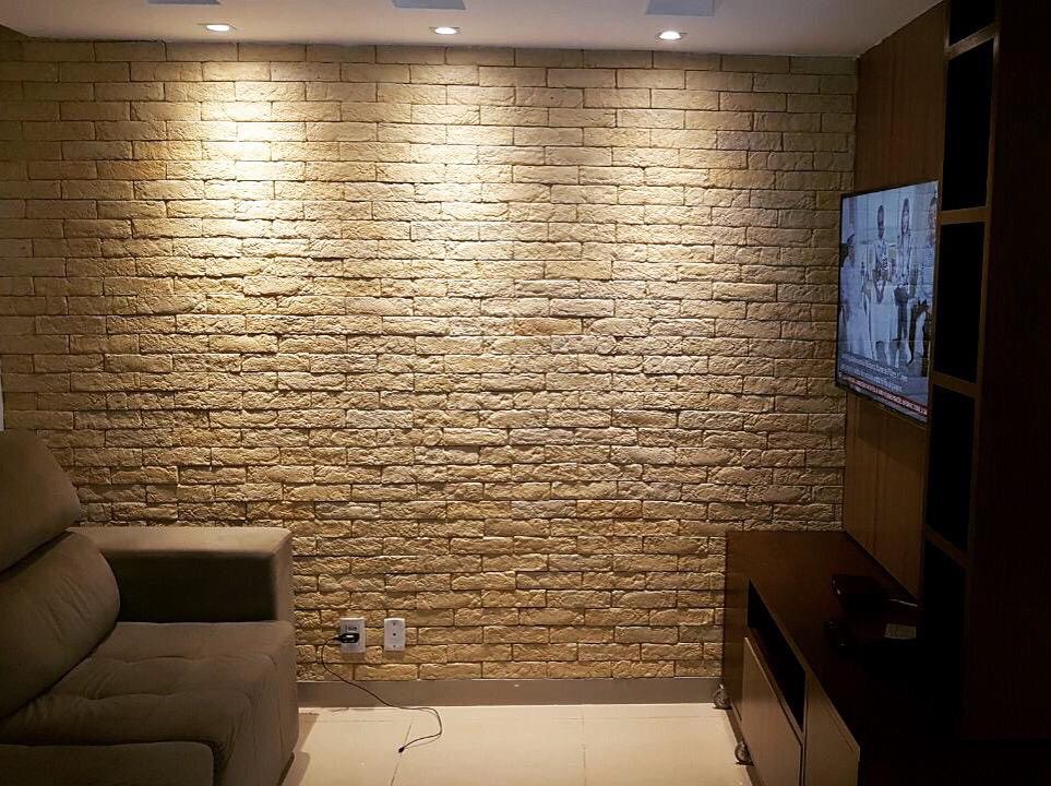 Revestimento Tijolinho Rústico Brick Decoração Parede Fachada - Goásis ...