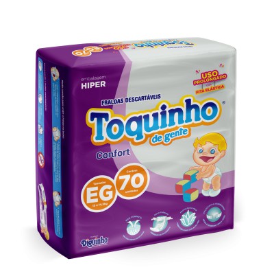 Fralda Infantil Toquinho de gente Confort - ATACADÃO DAS FRALDAS