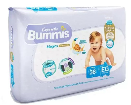 FRALDA INFANTIL BUMMIS - MAGICS PREMIUM - ATACADÃO DAS FRALDAS