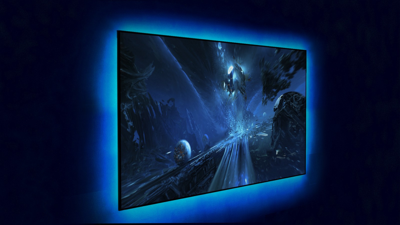 Tela Fixa Frame Slim 180" 398x224cm 16:9 Projetelas 180-FSW - Brug ...