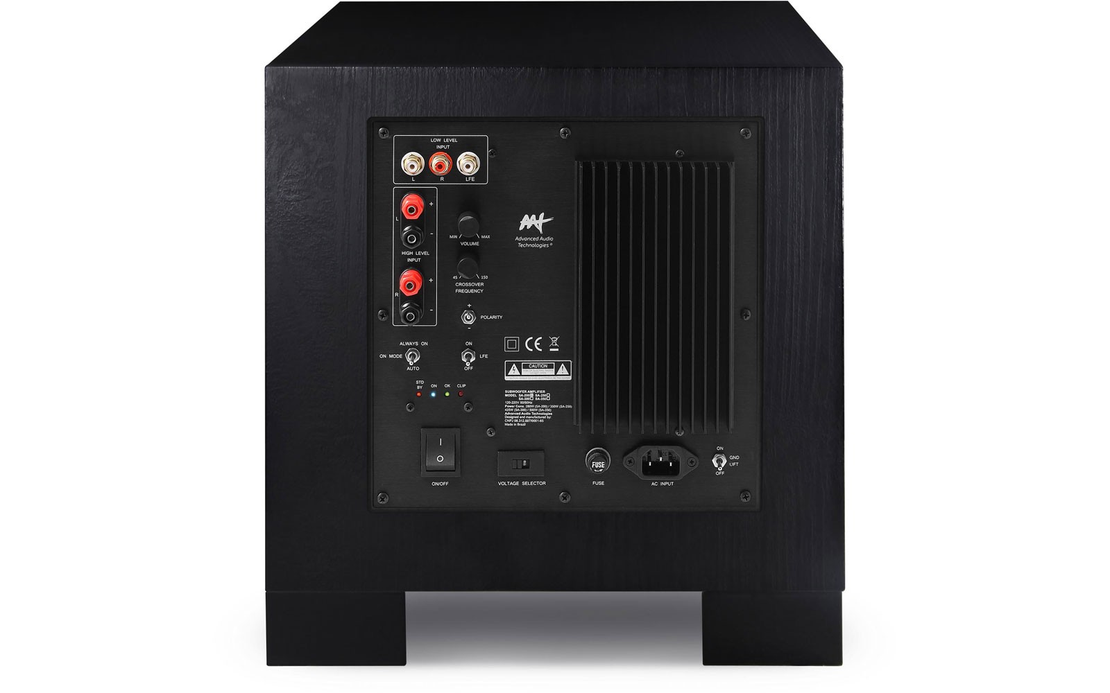 Subwoofer Ativo 8" 400w RMS AAT Cube Hout - Brug Áudio Vídeo Automação