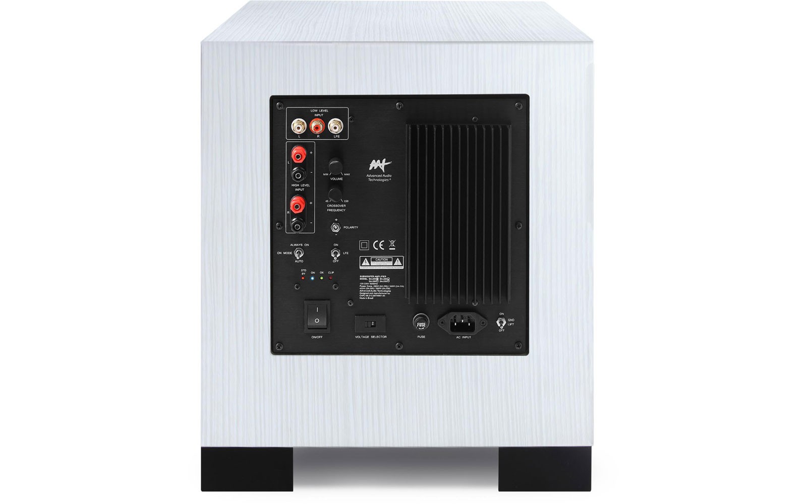 Subwoofer Ativo 8" 400w RMS AAT Cube Hout - Brug Áudio Vídeo Automação