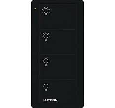 Teclado de Cenas Pico Sem Fio com 4 Botões Lutron PJ2-4B-GWH-L31 / PJ2-4B-GBL-L31 - Brug Áudio ...