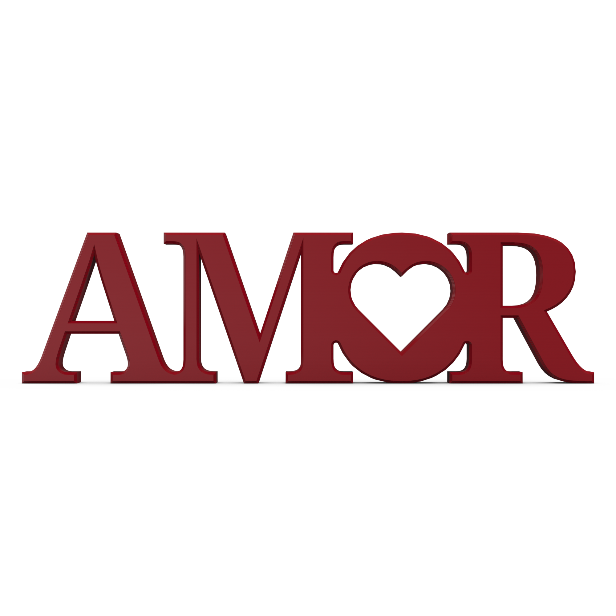 Palavra Decorativa Amor Decoravit 3d