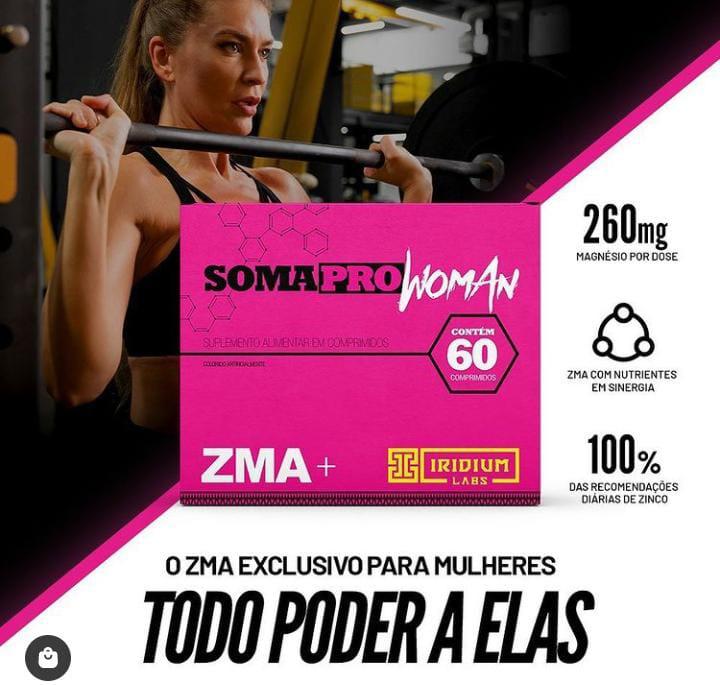 Soma Pro Woman ZMA Pré Hormonal - 60 comps - TEU SANTO SUPLEMENTO - Teu ...
