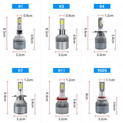 KIT LÂMPADA LED H16 SUPER BRANCA 12V 55W - Auto Peças Amd