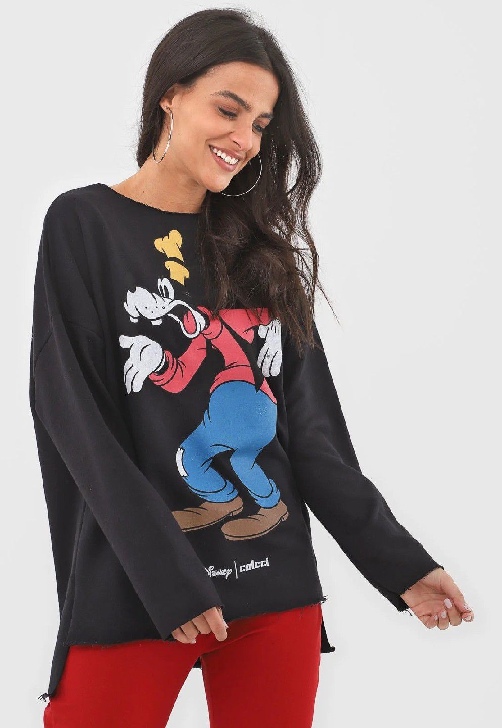 MOLETOM COLCCI DISNEY PLUTO - PRETO - Lojas Trend