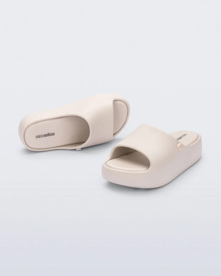 MINI MELISSA FREE PLATFORM SLIDE INFANTIL BEGE - Lojas Trend