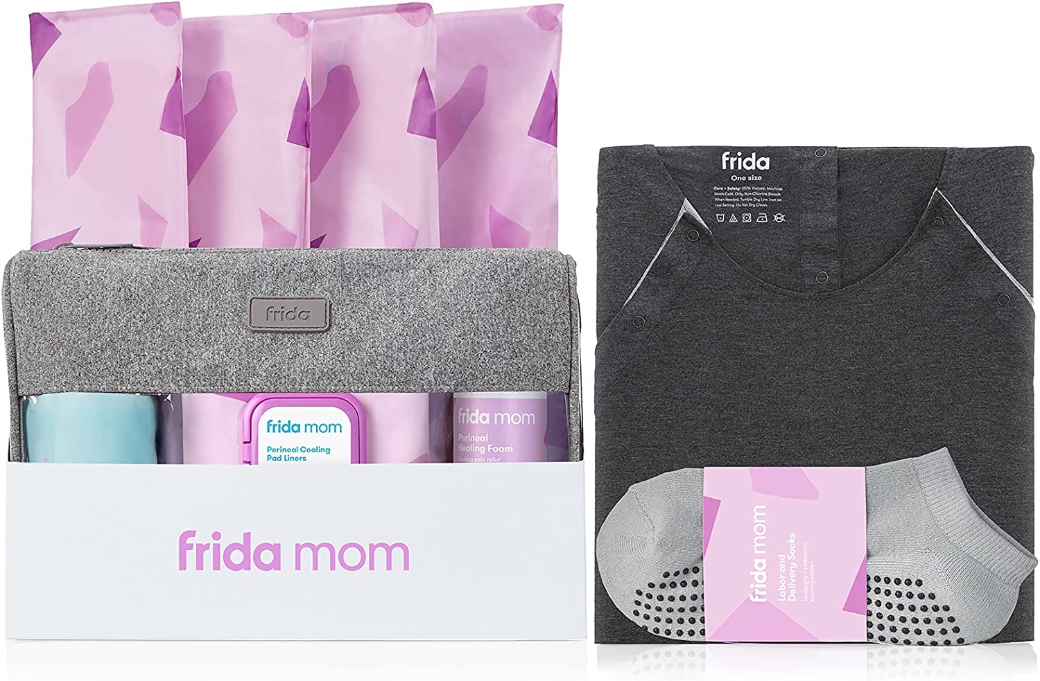 Frida Mom Kit Trabalho de Parto Normal + Kit Pós Parto Essencial - JH ...