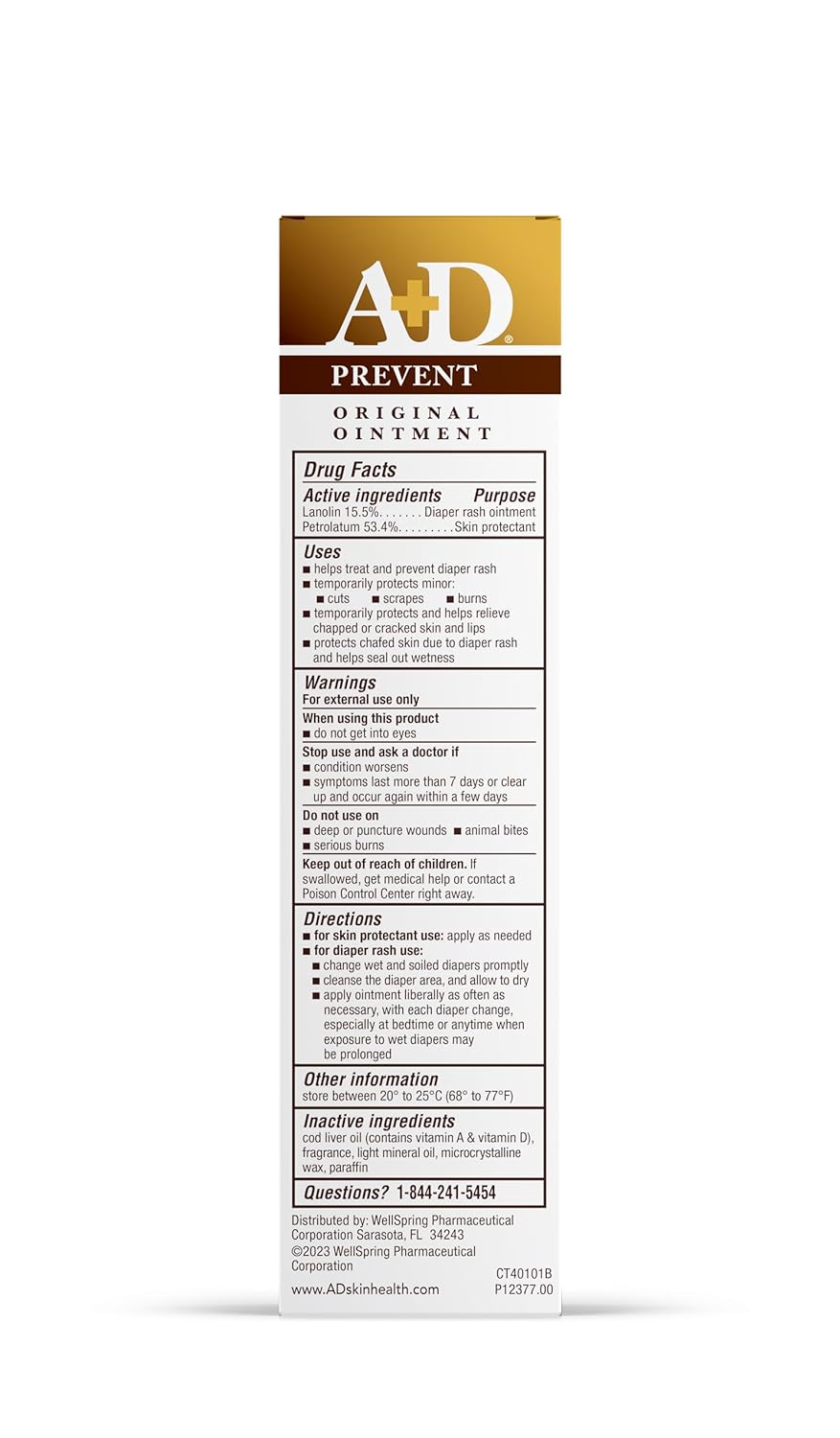 Pomada A+D Preventiva Contra Assaduras com Vitaminas A e D 113g - JH ...