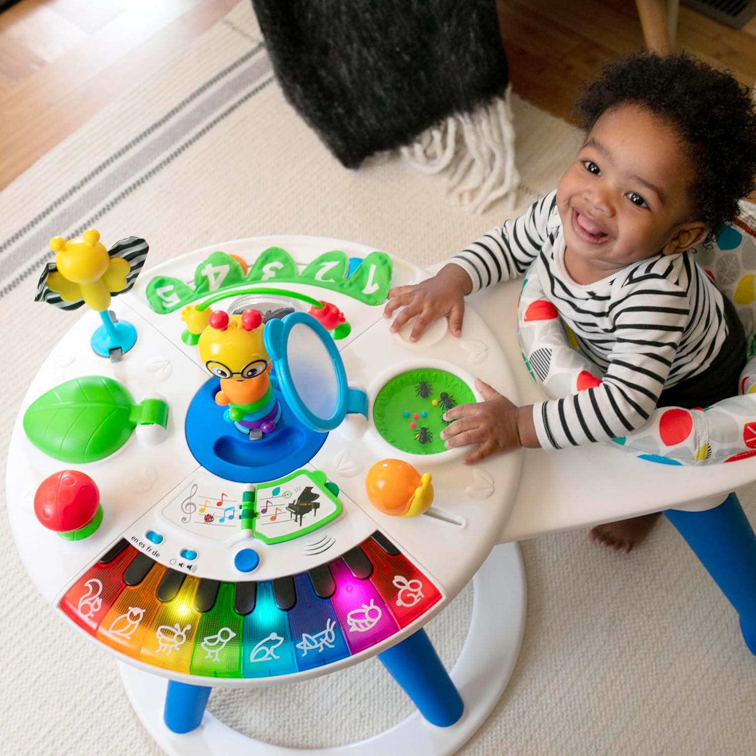 Baby Einstein 4 em 1 Around We Grow +6m Mesa de Atividade, Andador, Descobertas, Atividades ...