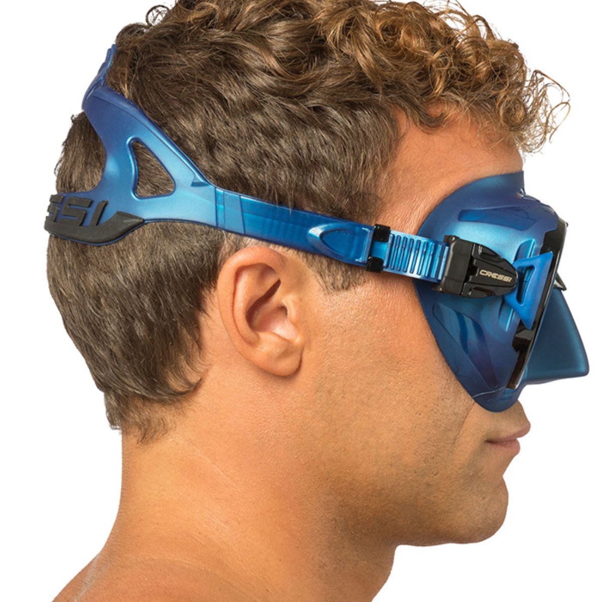 Máscara de Mergulho Cressi Zeus - Cobalt - ILHA DA PESCA