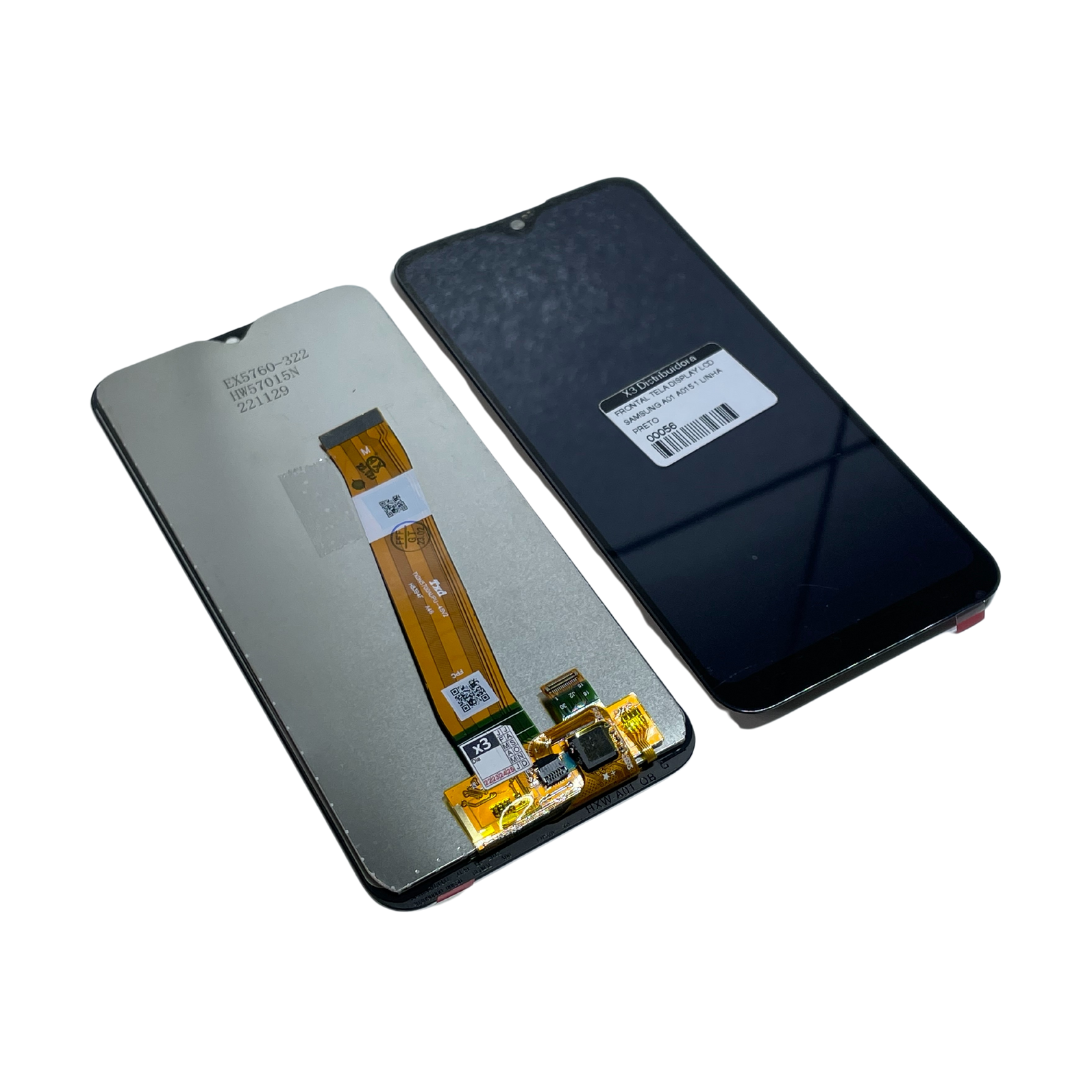 Frontal Tela Display Samsung A01 (A015) 1 Linha - X3 Distribuidora ...