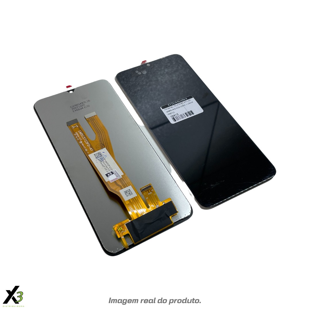Frontal Tela Display Samsung A03 Core 1 Linha - X3 Distribuidora ...