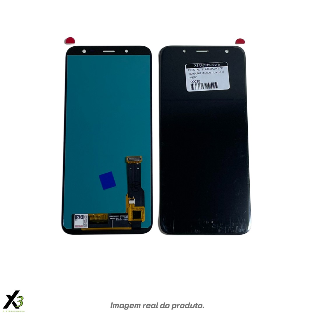 Frontal Tela Display Samsung J6 (J600) Oled 1 Linha - X3 Distribuidora ...
