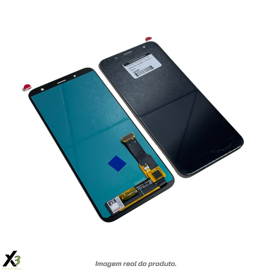 Frontal Tela Display Samsung J6 (J600) Oled 1 Linha - X3 Distribuidora ...