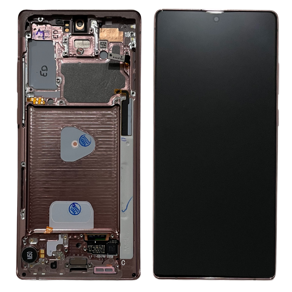 Frontal Tela Display Samsung Note 20 N980 Com Aro Original - X3 ...