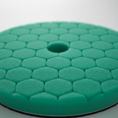 Boina Hexagonal Espuma Polimento Corte Agressivo 5'' Roto Orbita-verde ...