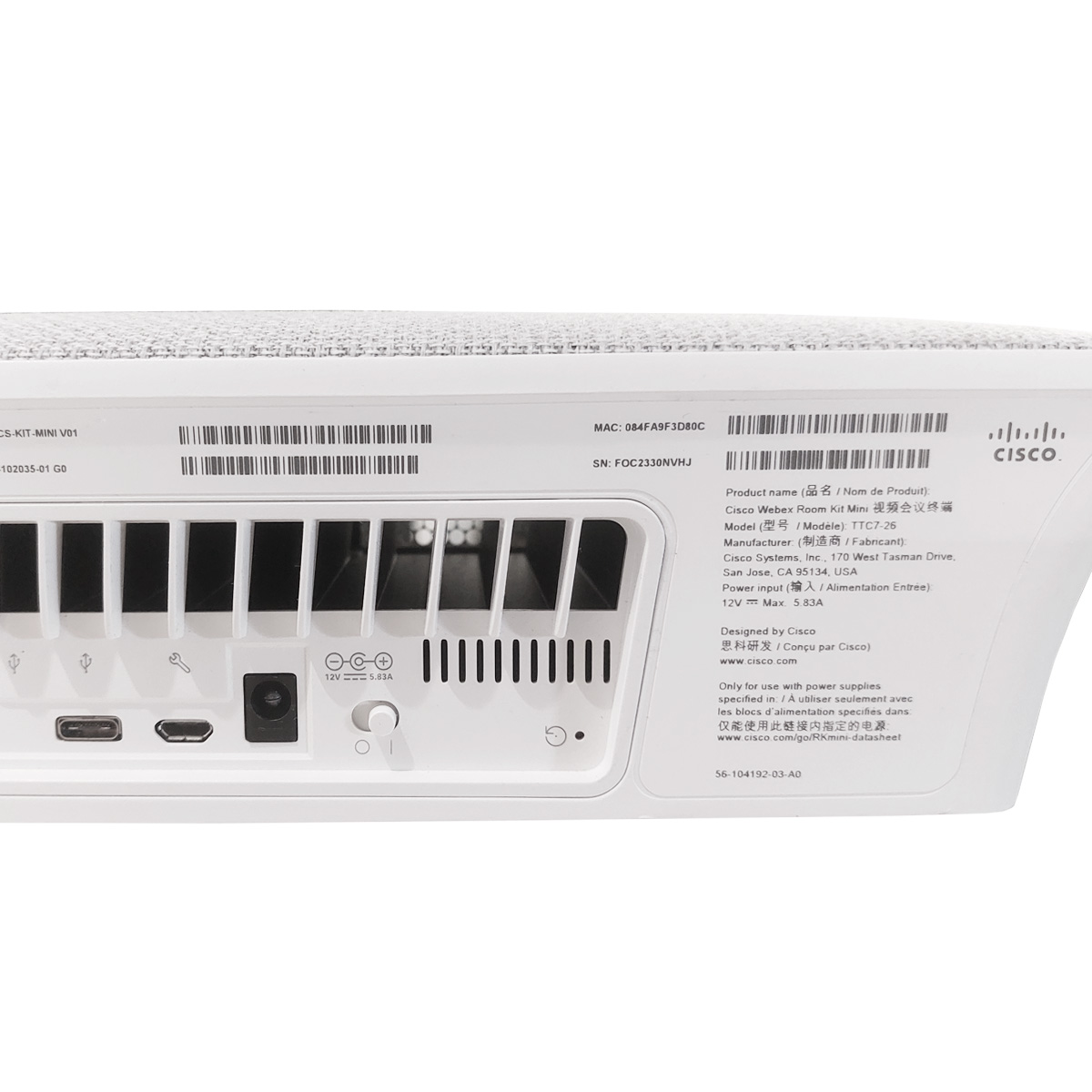 Cisco Webex Room Ttc7-26 - BNPower