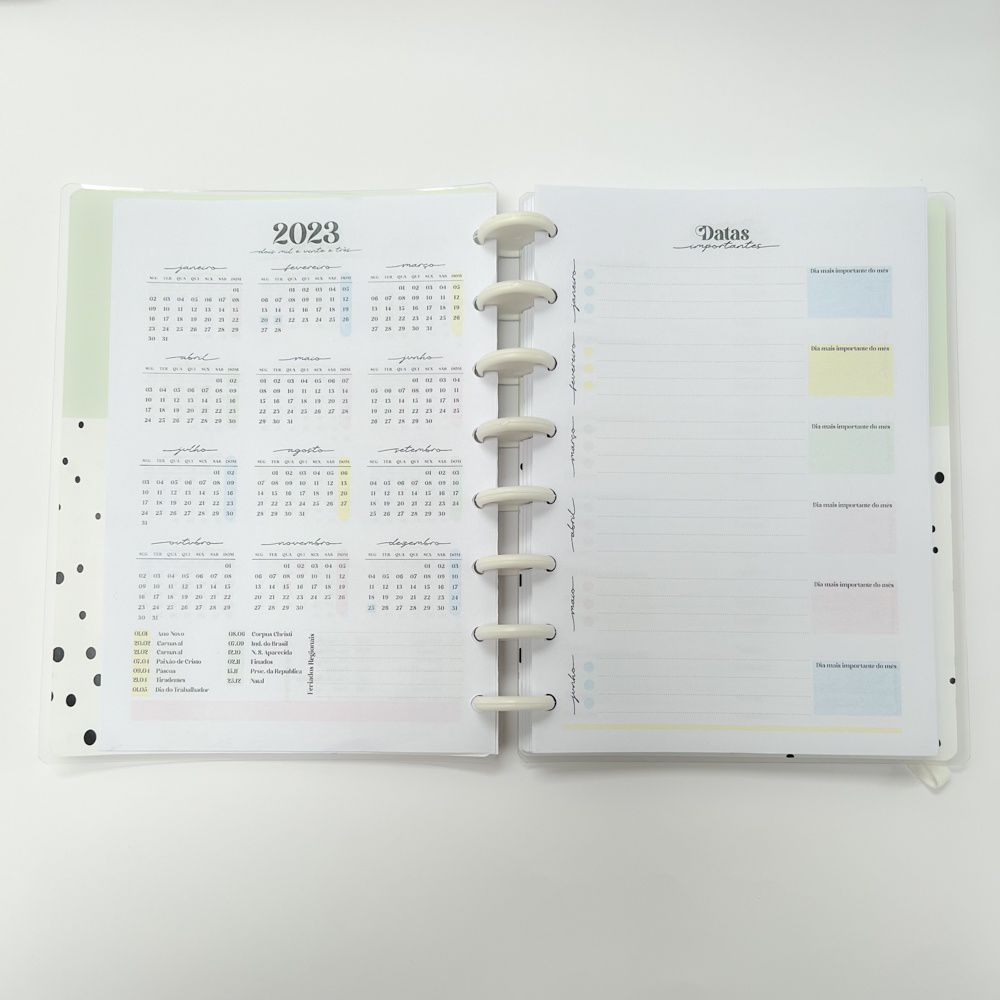 Planner Color Basic - A5 ( 8 Furos ) - Believe - Moreih Paper