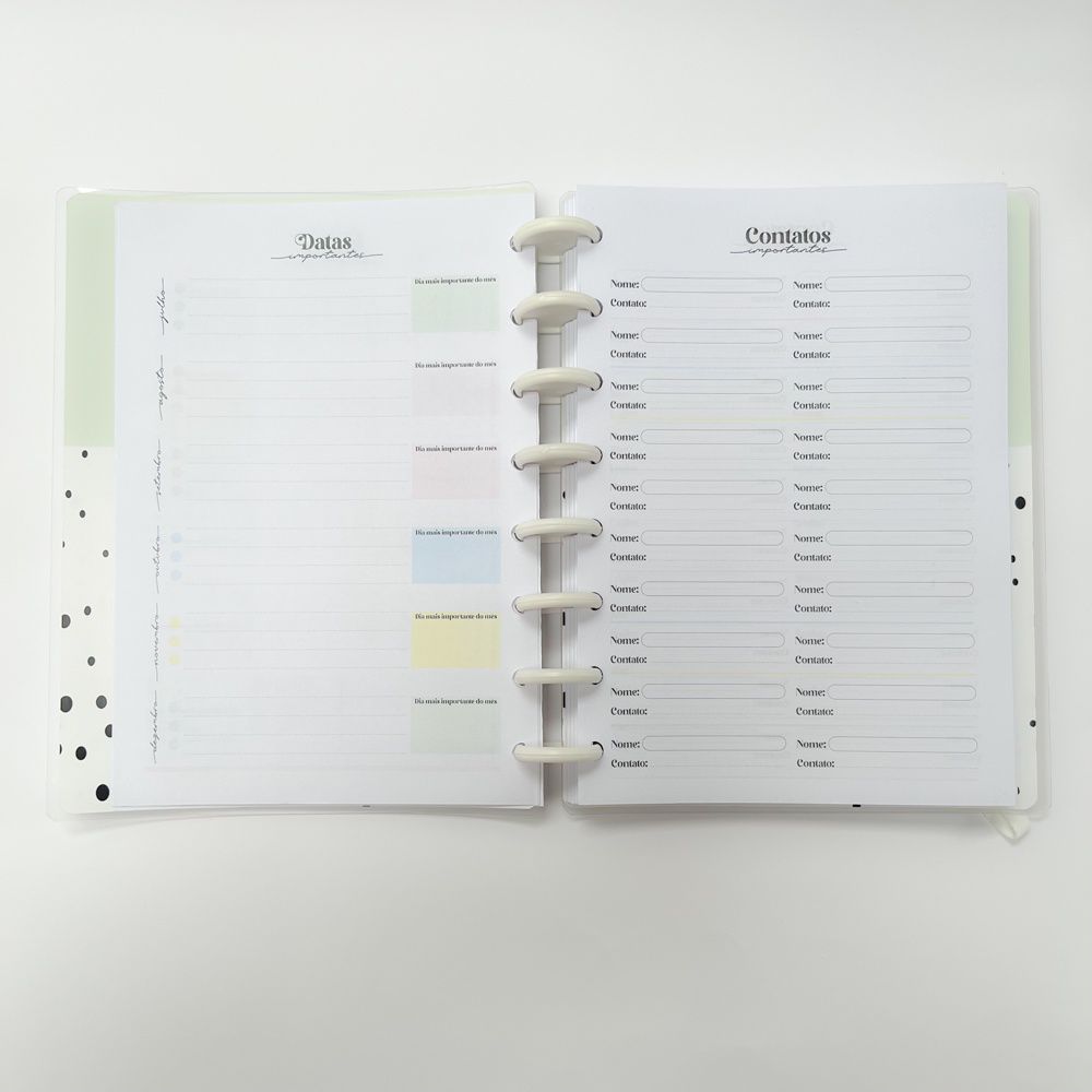 Planner Color Basic - A5 ( 8 Furos ) - Docinho - Moreih Paper