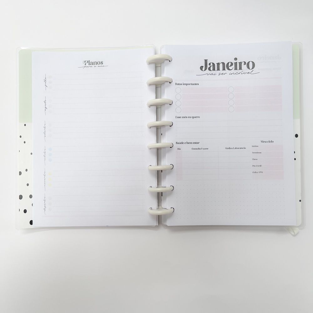 Planner Colors Basic - A5 ( 8 Furos ) - Candy - Moreih Paper